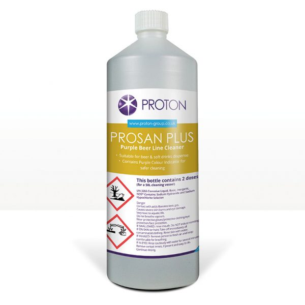 Prosan Plus Purple Beer Line Cleaner 4x980ml - Proton Direct